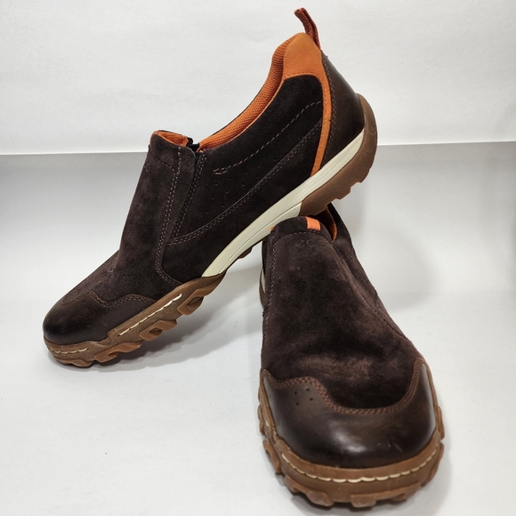 Ecco | Shoes | Mens Ecco Receptor Technology Shoes Brown Suede Casual ...